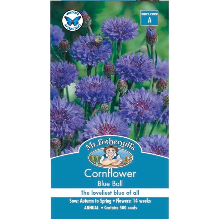 Mr Fothergill's Cornflower Blue Ball Seeds - Bunnings New Zealand