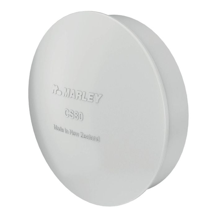 Marley 80mm Gull Grey Downpipe End Cap - Bunnings New Zealand