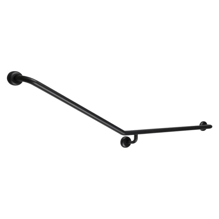 Metlam Australia 840mm x 700mm Designer Black 30 Degree Right Hand Grab ...