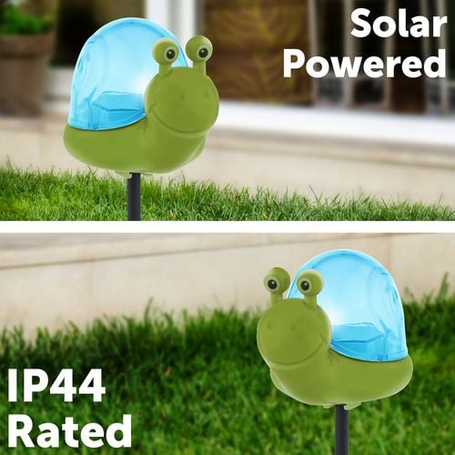 Arlec 14cm Assorted LED Solar Snail Stake Light - Bunnings Australia