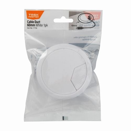 Taskmaster 60mm White Cable Duct - Bunnings Australia