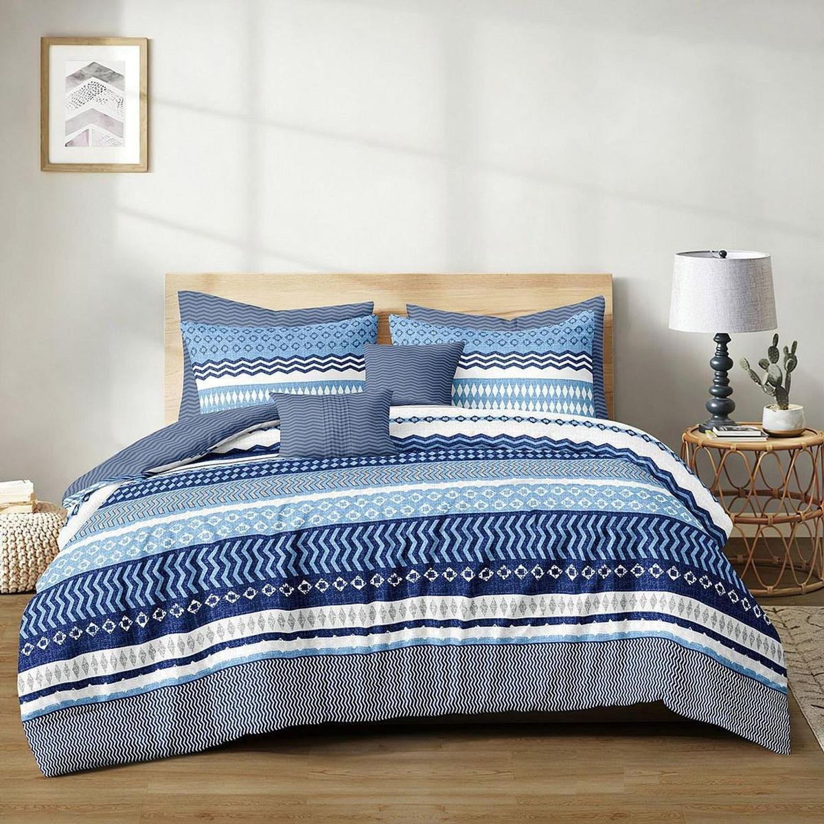 Fabric Fantastic Olsen Super King Size Quilt/doona/duvet Cover Set ...