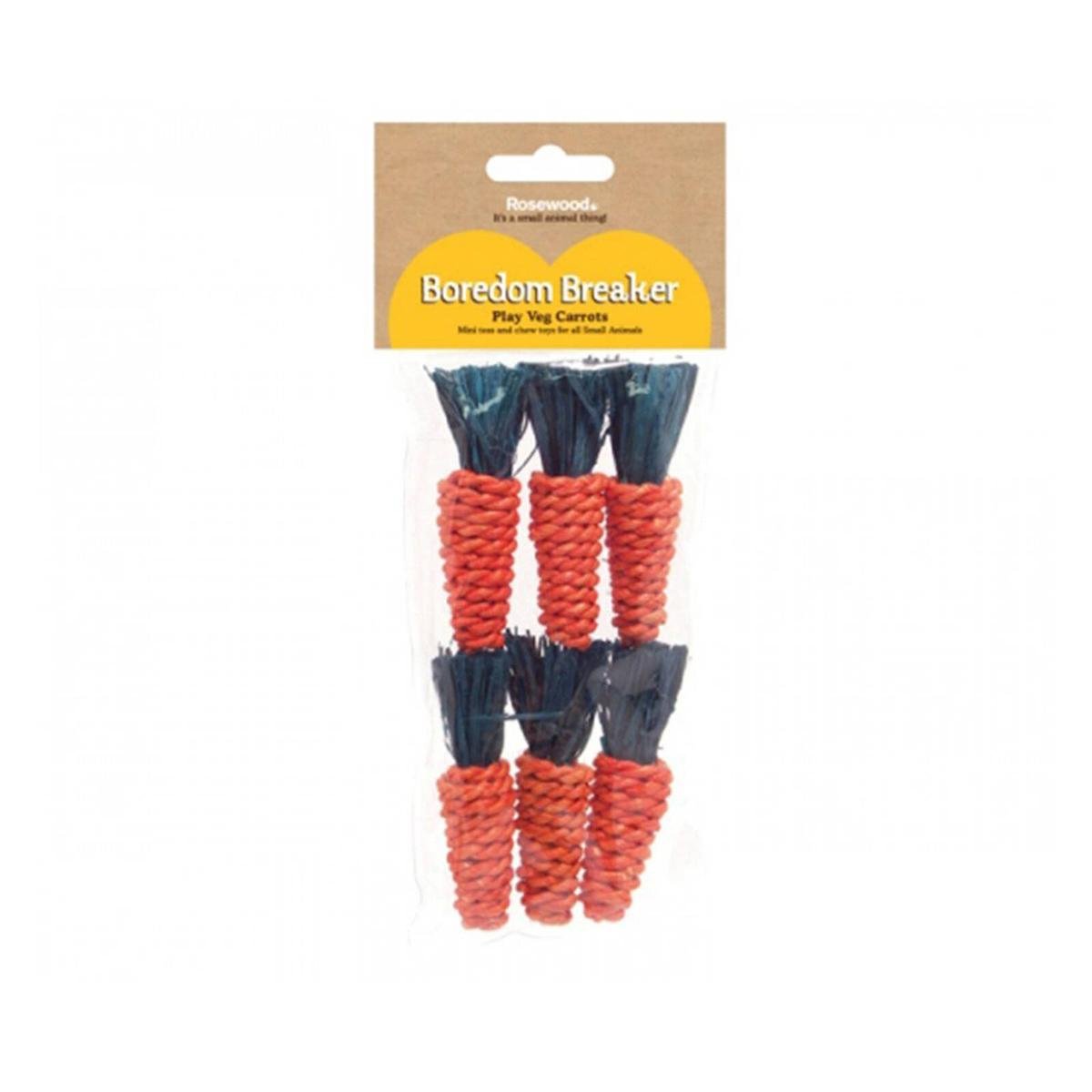 6Pc Rosewood Wooden Mini Sisal Carrots Guinea Pig Pet Activity Toy Red ...