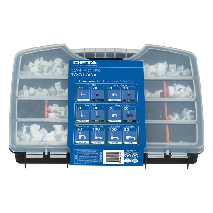 DETA Cable Clip Tool Box - 430 Pack - Bunnings Australia