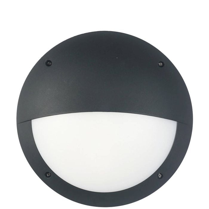 CLA Lighting Bulk Exterior LED Eyelid Black Bulkhead Light IP66 IK10 Black - Bunnings Australia