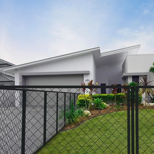PEAK No-Dig Mesh Fencing 1200mm Black Steel Fence End Post with Spike ...