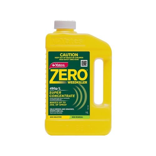 Yates 1L 490g/L Zero Weed Killer Super Concentrate - Bunnings Australia