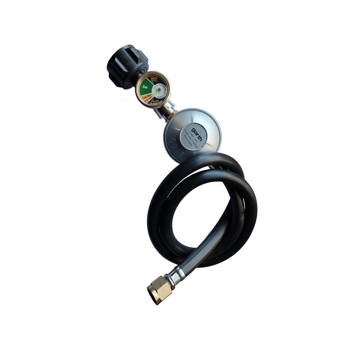 Garth Gas Safety Gauge with Hose & Regulator LCC - Bunnings Australia