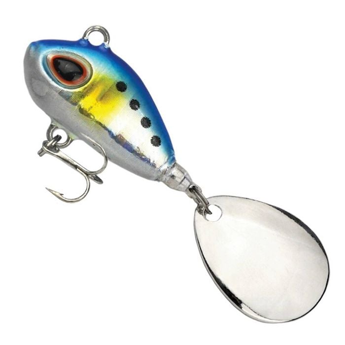 5cm/10gm Storm Gomoku Spin Vibration Lure with Flashing Tail Blade ...