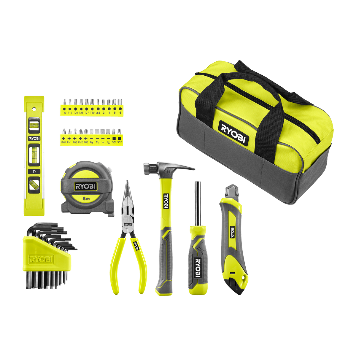 Ryobi 75-Piece Homeowner Hand Tool Kit - Bunnings New Zealand