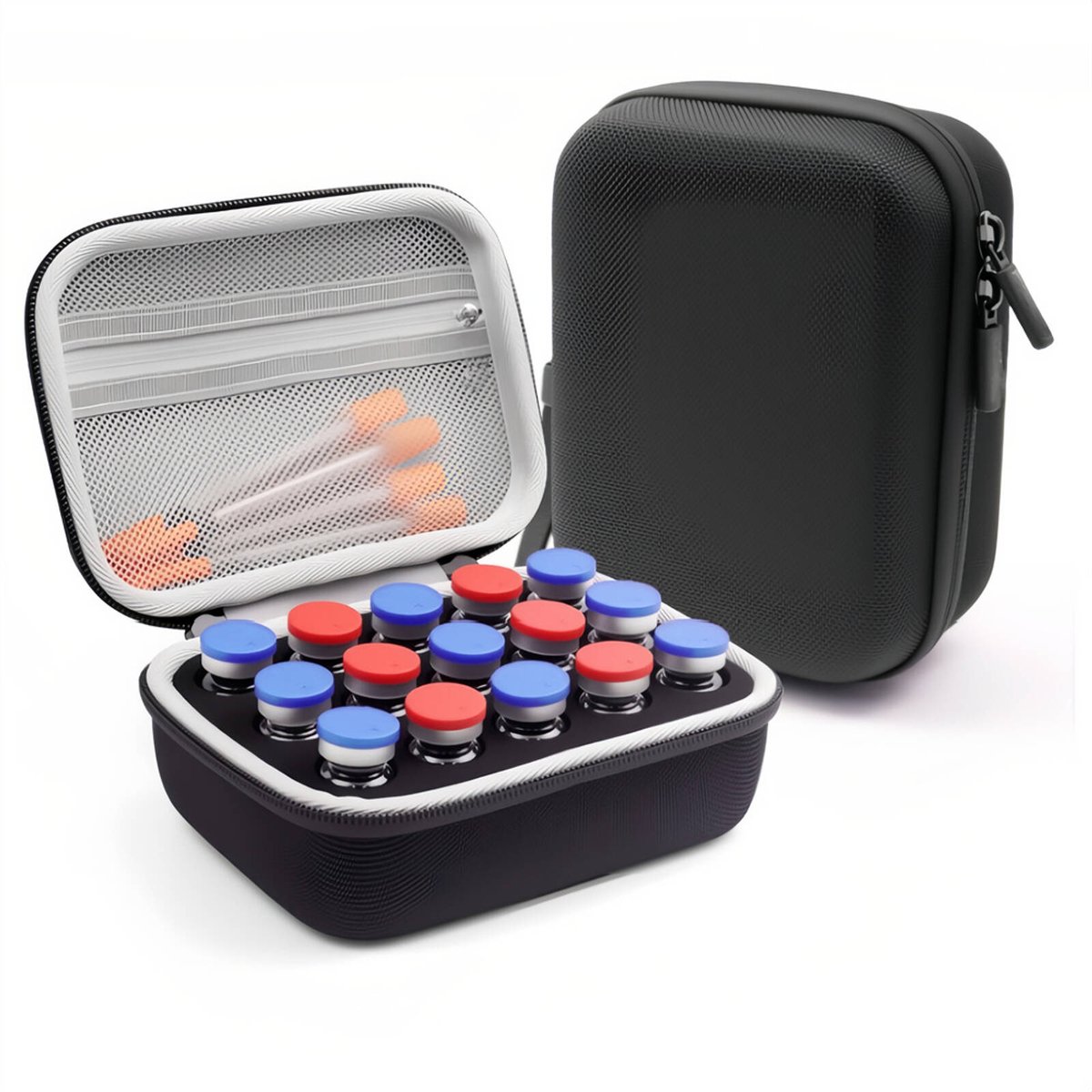 Catzon 15 Slots Insulin Vial Protector Case Insulin Organizer Bag for ...
