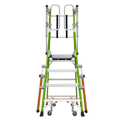 Little Giant 150kg 4 Step Safety Cage Platform Ladder LSC4 2.0 ...