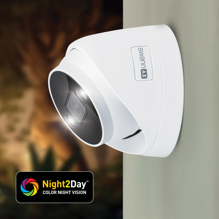 Swann AdvancedX Wired 8-Channel Security System with 4 Dome Cameras ...