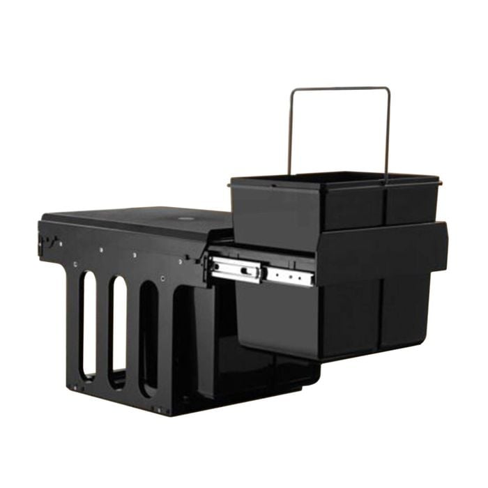 Salesbay 2X15L Twin Pull Out Bin Slide Garbage Kitchen Double Rubbish ...