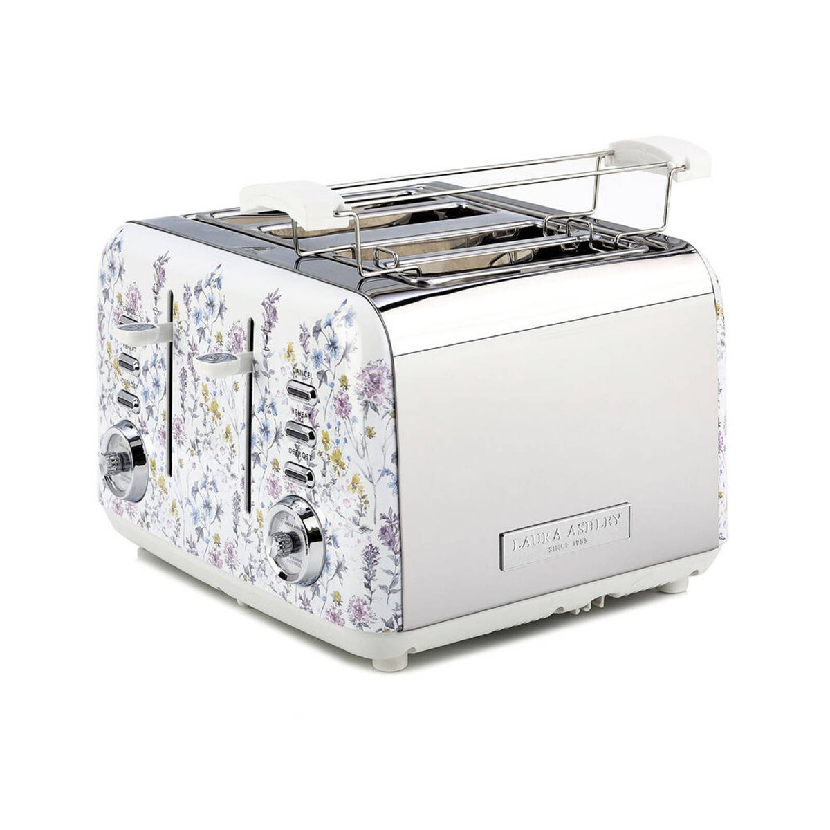 Laura Ashley Stainless Steel 4 Slice Toaster - Wild Meadow - Bunnings ...