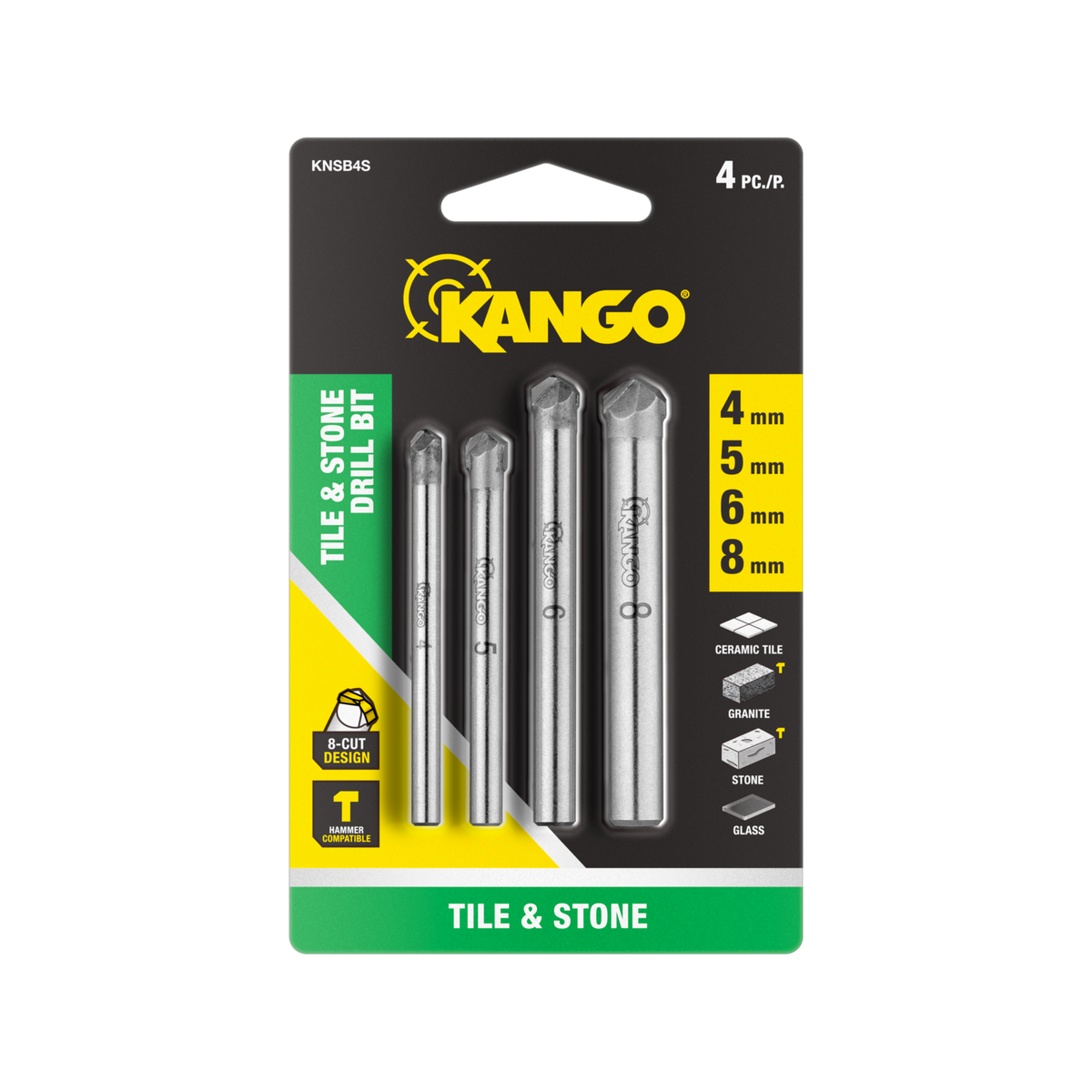 Kango 4 Piece Natural Stone And Tile Drill Bit Set - Bunnings Australia