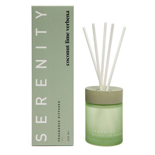 Serenity Coloured Core 200ml Reed Diffuser - Coconut Lime Verbena ...