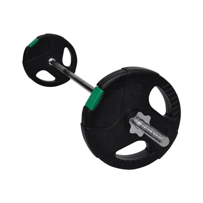 15kg - 150cm Barbell Bar Weight Set - Double Handle Weight Plate - Weight Sets - Bunnings Australia