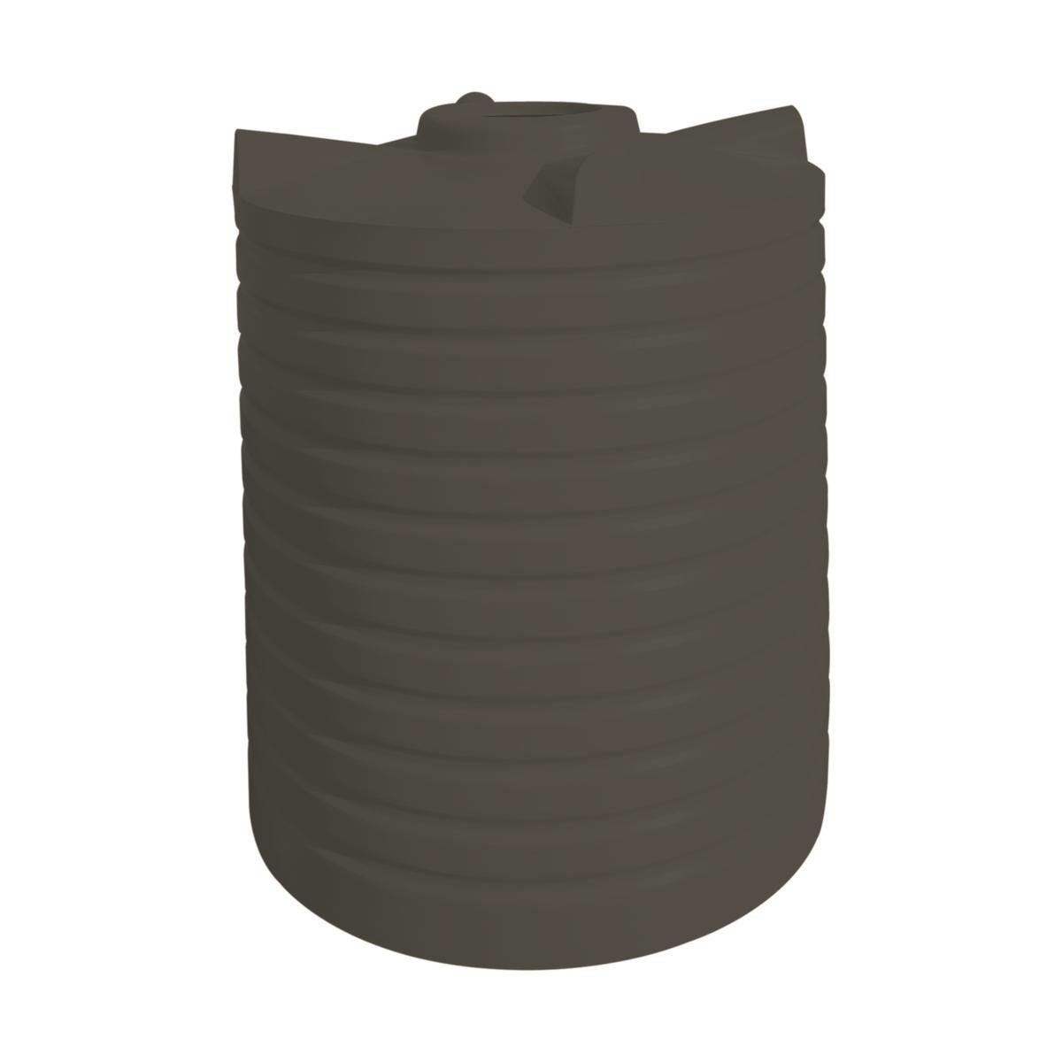 Clark Tanks 2600L Round Poly Water Tank - Native Grey - Bunnings Australia