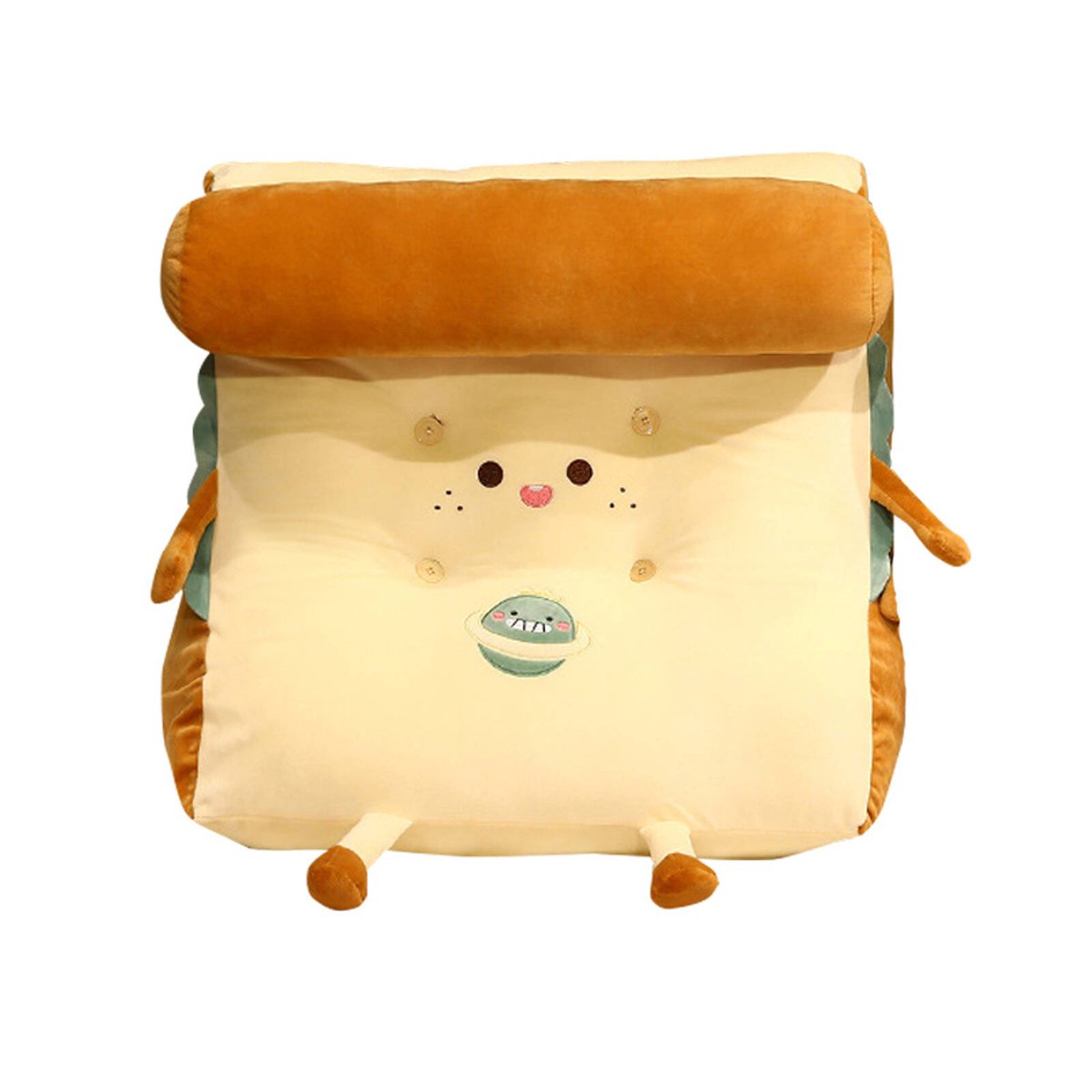 SOGA Cute Face Toast Bread Wedge Cushion - Bunnings Australia