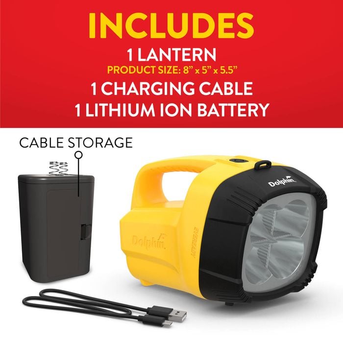 Eveready Dolphin Hybrid Rechargeable Floating LED Lantern 500 Lumen ...