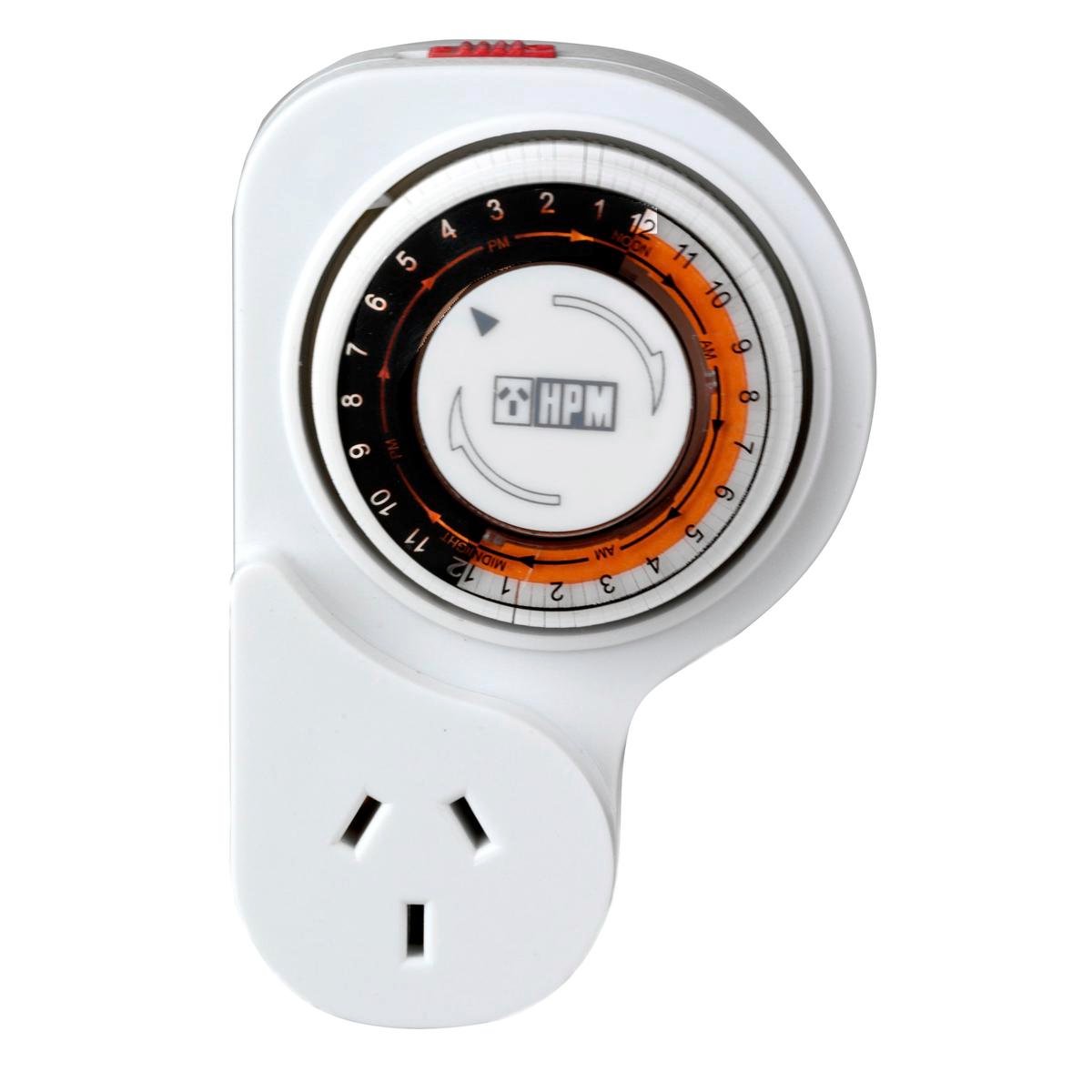HPM 24hr Analog Timer With Offset Double Pole - Single - Bunnings Australia
