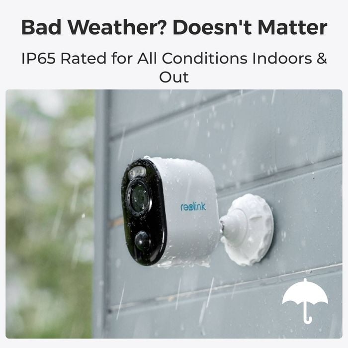 Reolink Argus Wireless 2K 3MP Battery Security Camera - 2 Pack ...