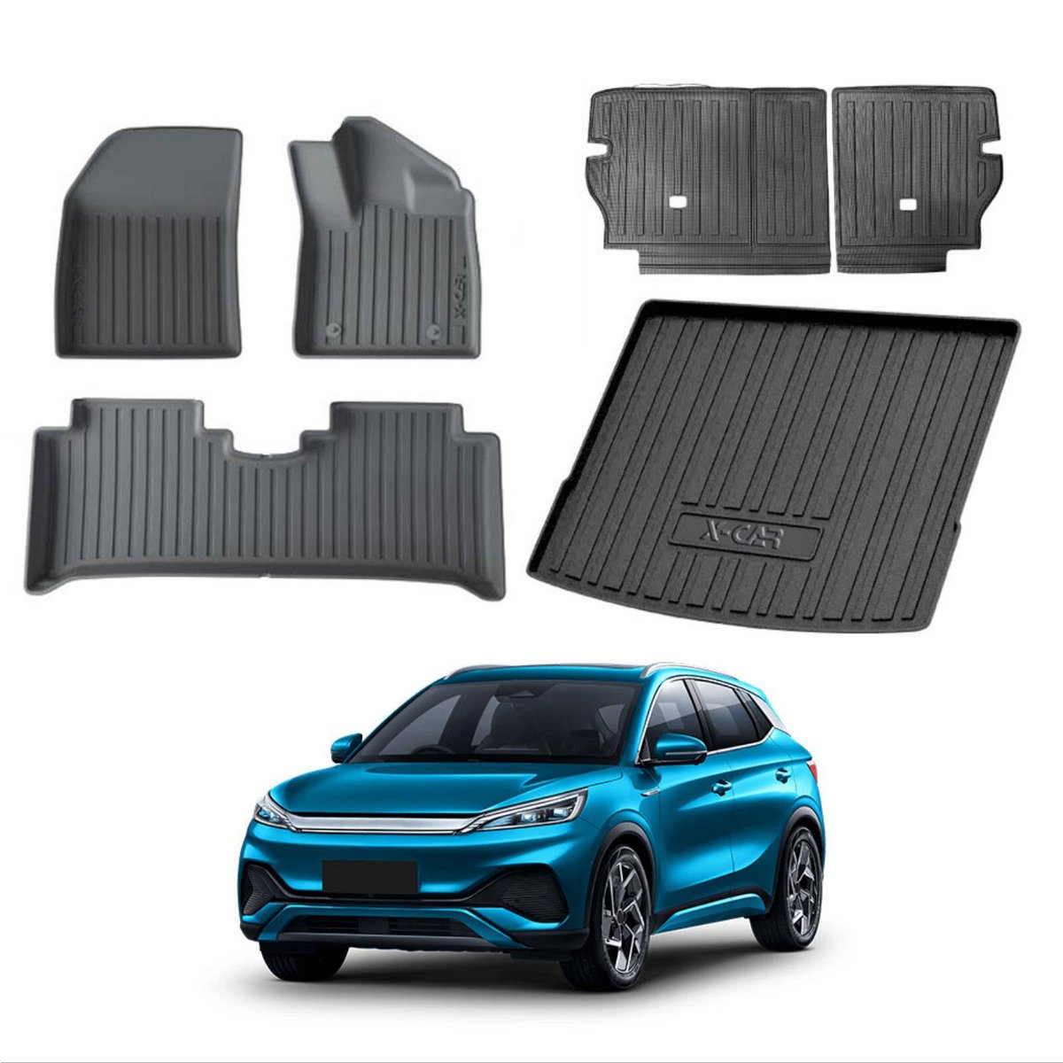 3D All-Weather Boot Liner Back Seat Protector Floor Mats for BYD Atto 3 ...