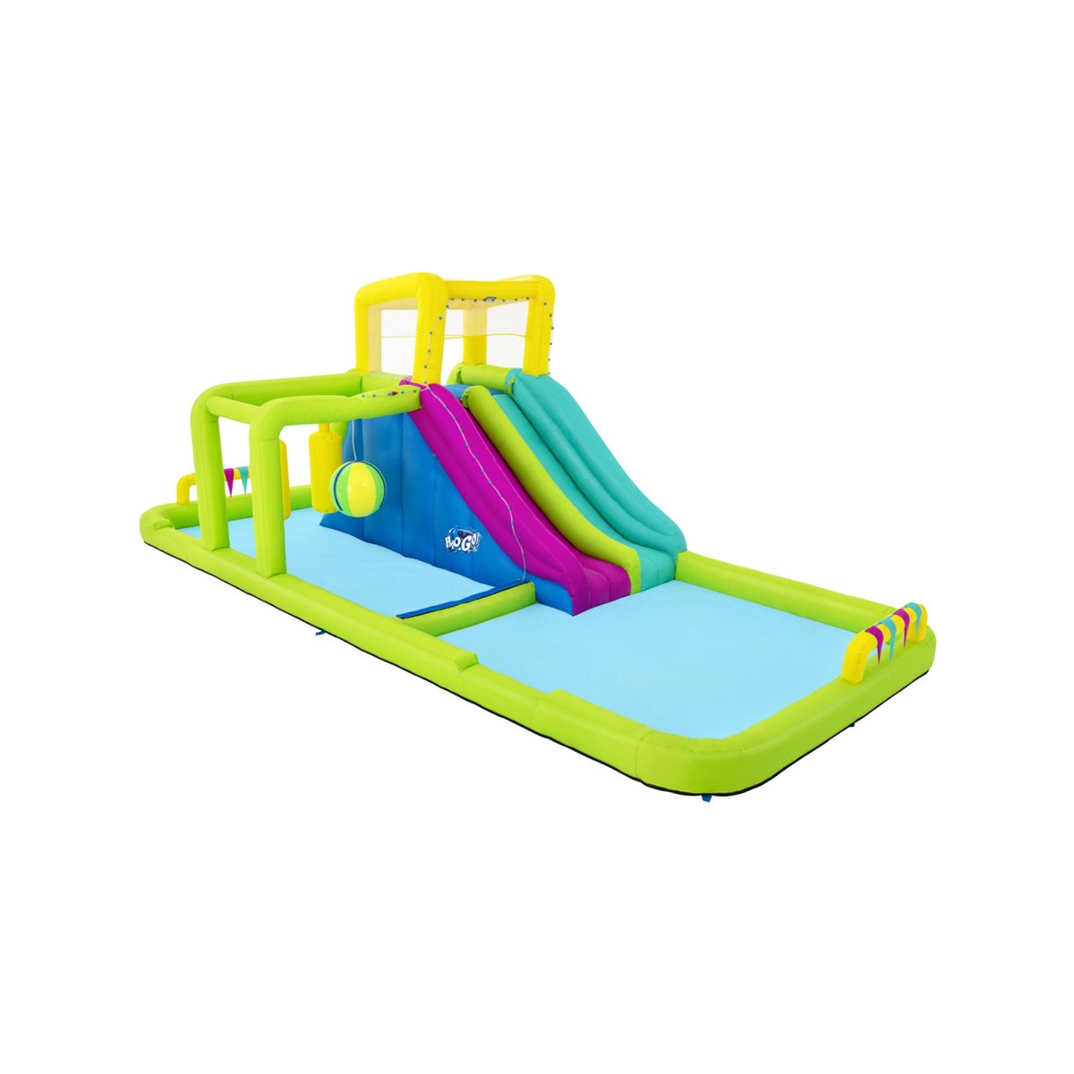 Bestway 7.1x3.1m Kids Pool Slide Inflatable Water Park Jumping Castle ...