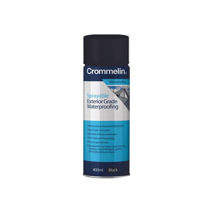 Crommelin 400ml Black Sprayable Exterior Grade Waterproofing - Bunnings ...