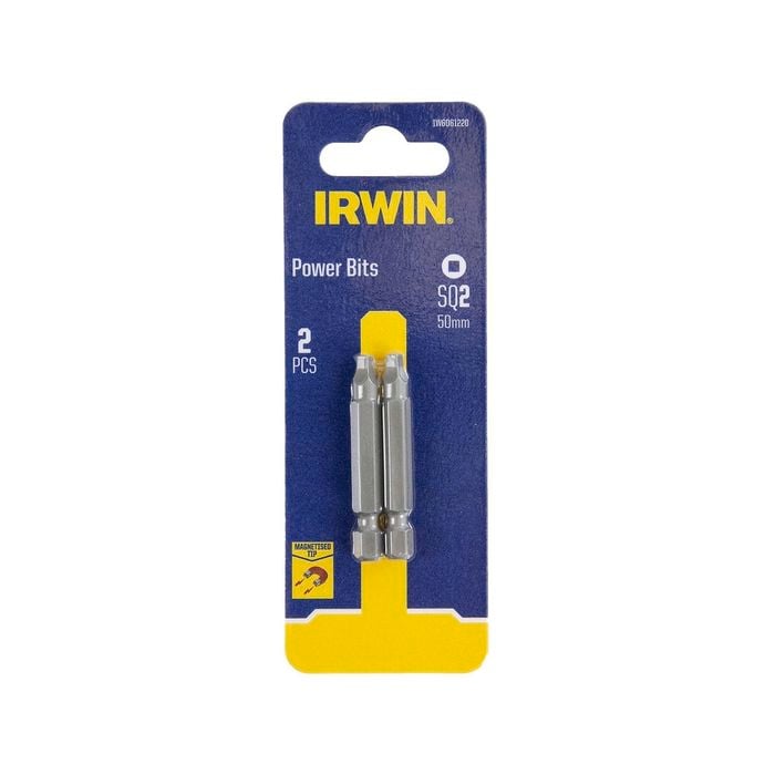 IRWIN 50mm SQ2 Magnetic Power Bit - 2 Pack - Bunnings Australia