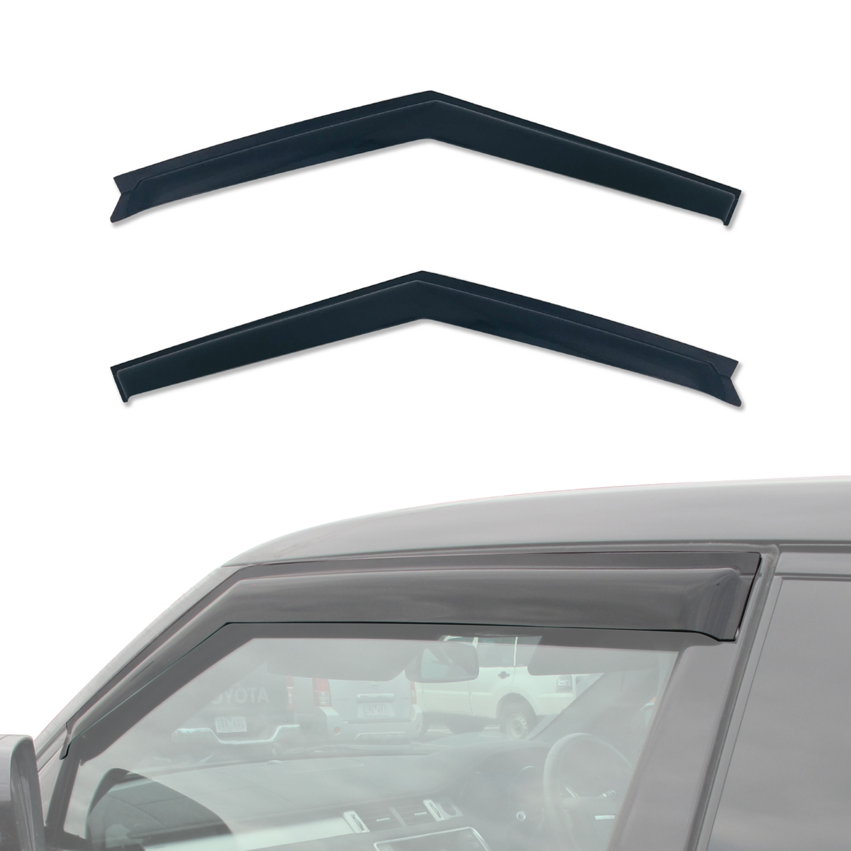 AUSGO Weather Shields for Land Rover Range Rover Evoque 3door L538 2011 ...