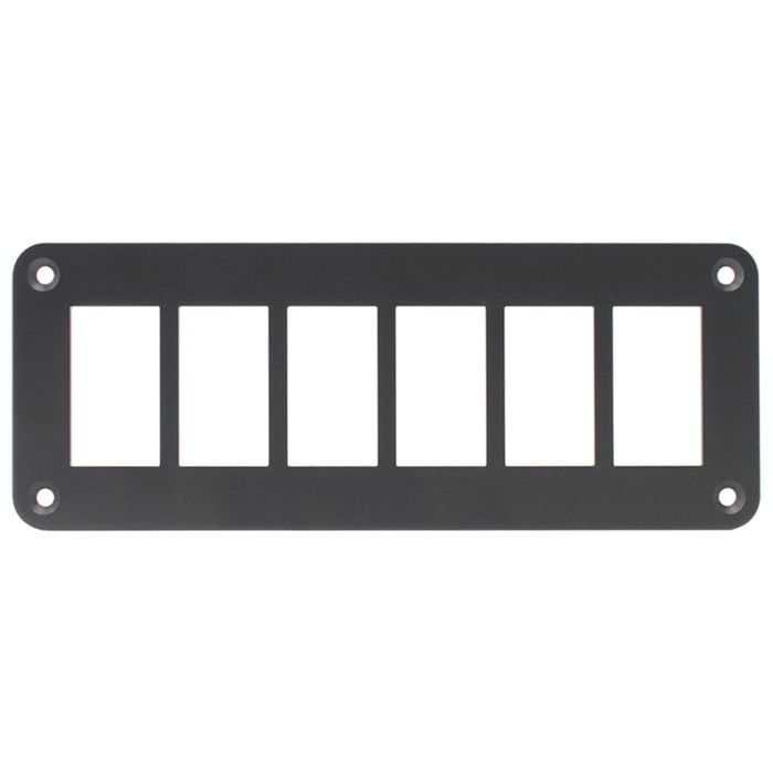 Switch Boss 6 Gang Black Aluminium Rocker Switch Mounting Panel ...