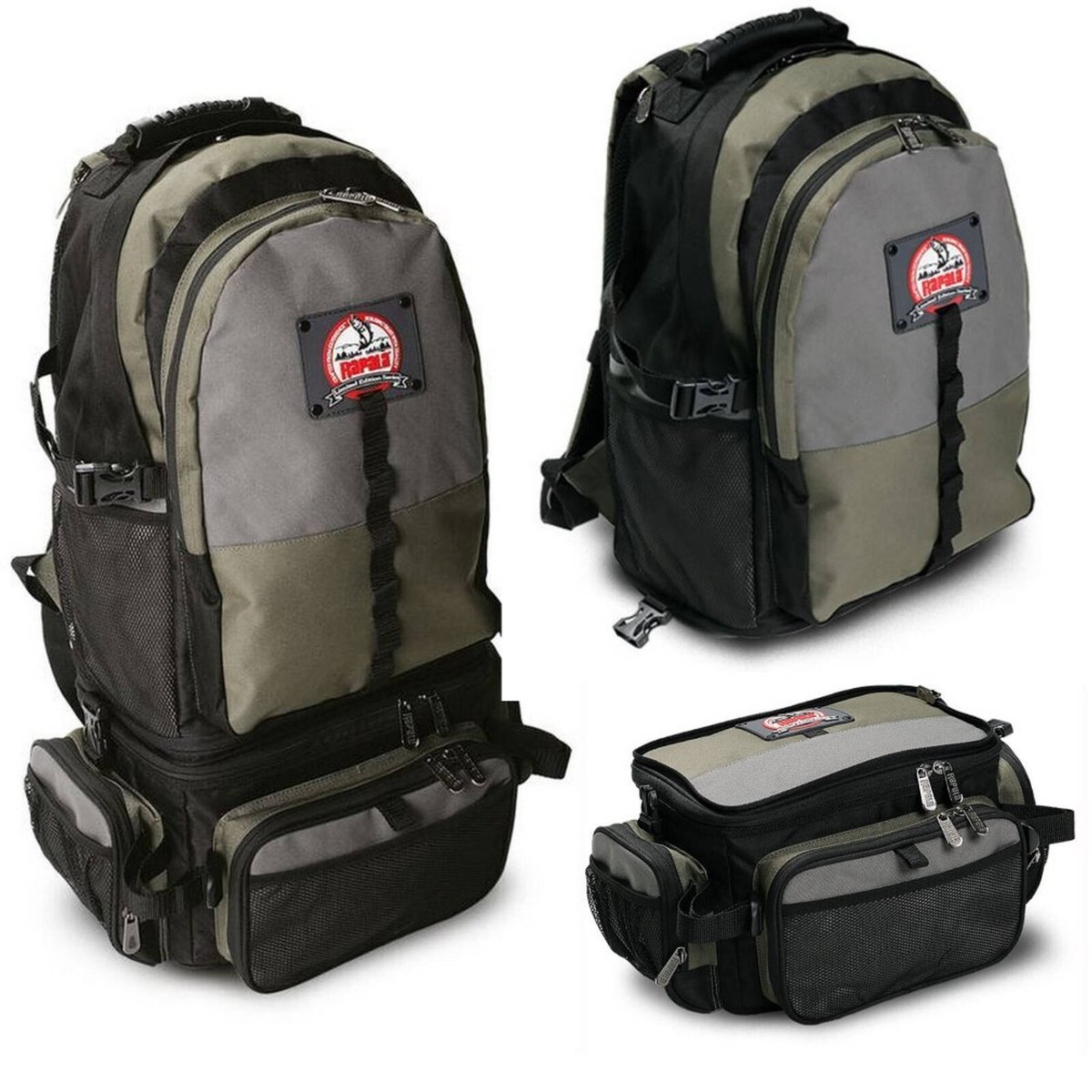 Rapala 3 in 1 Fishing Backpack Combo - Detachable Tackle Bag with 2 Tackle Trays - Bunnings ...
