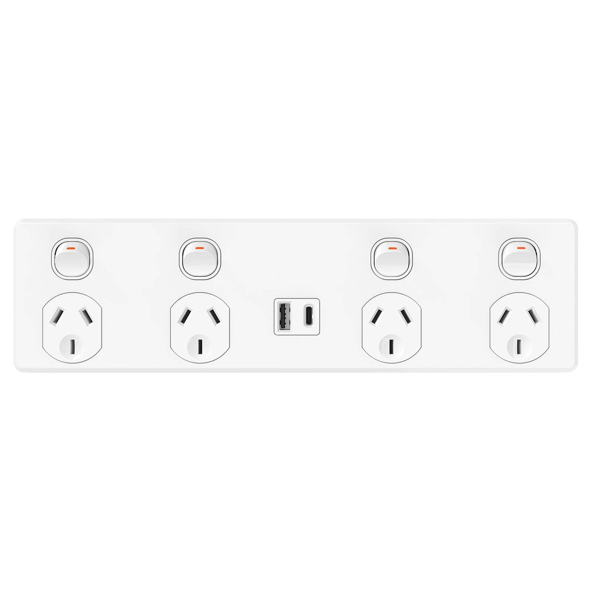 DETA X6 Quad Power Point with USB A+C PD20W Fast Charging - Bunnings ...