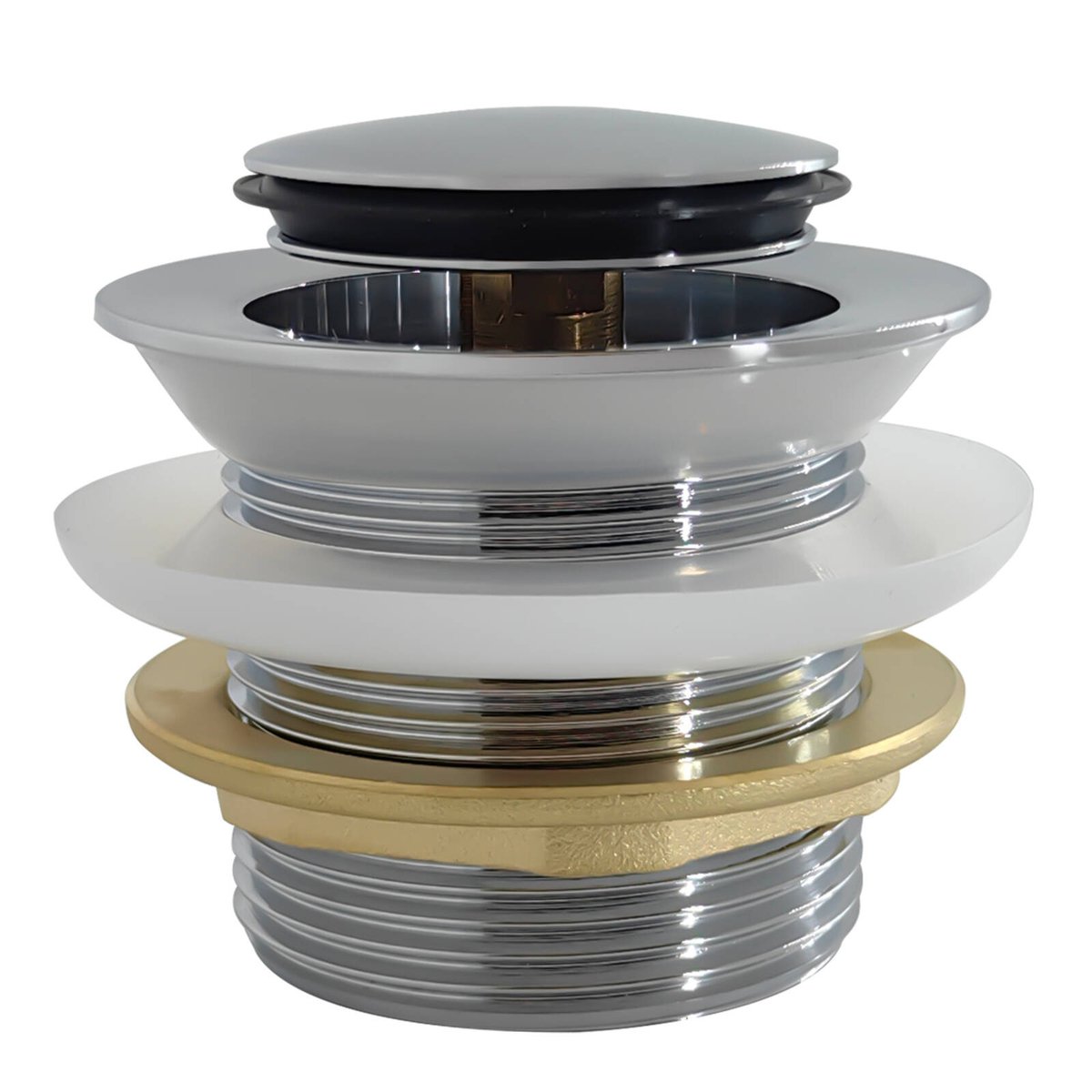 Kinetic 40mm Chrome Non-Overflow Pop-Up Bath Waste - Bunnings Australia