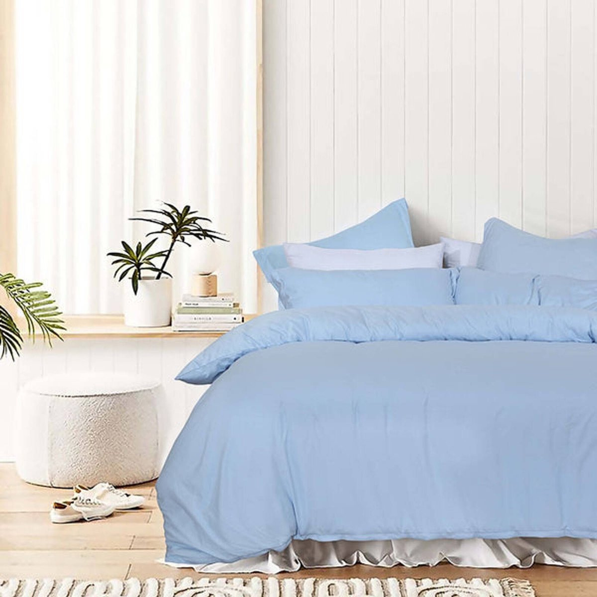 Super King Quilt Cover Set - Blue - Bunnings Australia