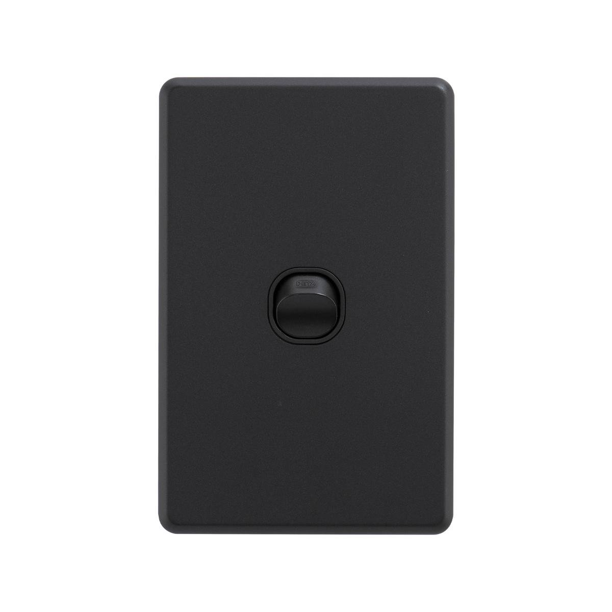 DETA X6 Black Matte Single Vertical Switch - Bunnings Australia