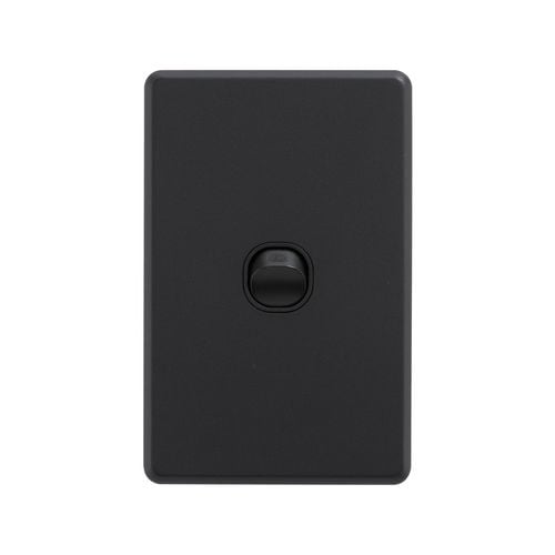 DETA X6 Black Matte Single Vertical Switch - Bunnings Australia