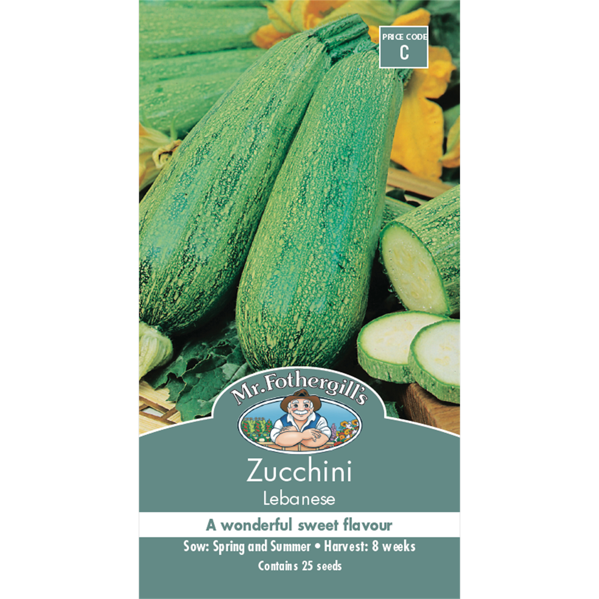 Mr Fothergill's Lebanese Zucchini Vegetable Seeds - Bunnings Australia