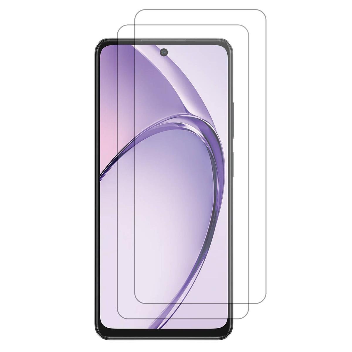2 Pack MEZON OPPO A40 4G Clear Tempered Glass Screen Protectors ...
