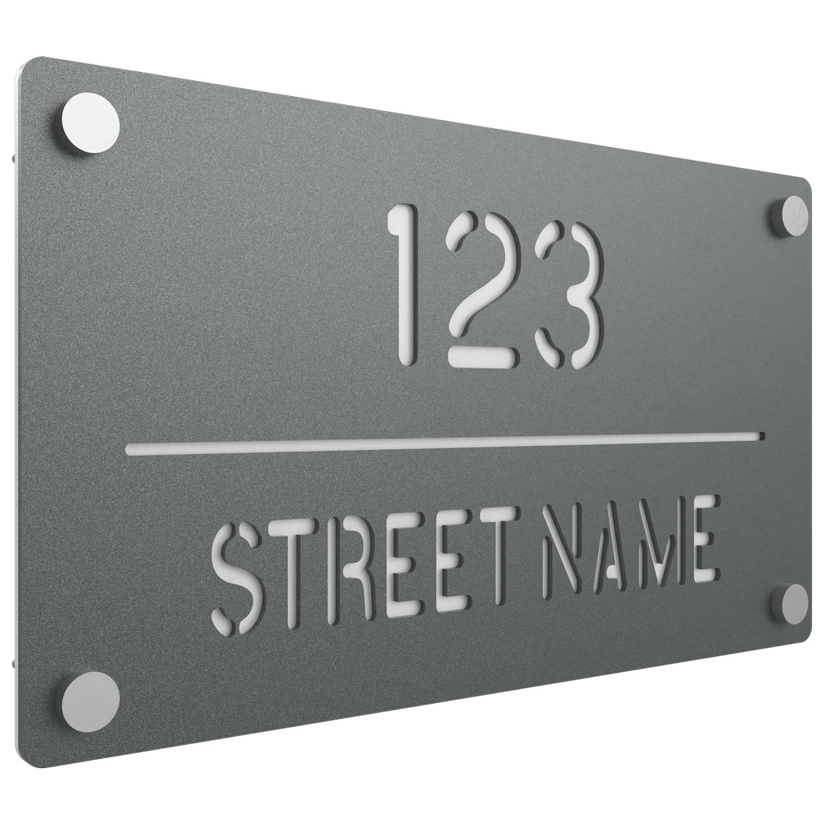 ProtectorAl 380 x 220mm Light Charcoal ACM Cut Through Custom House ...