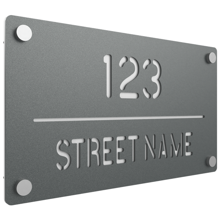 ProtectorAl 380 x 220mm Light Charcoal ACM Cut Through Custom House ...