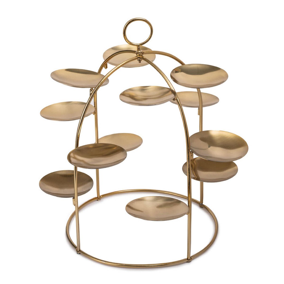 Artesa Brass Canape Serving Tree w/Removable Metal Appetiser Trays 37 ...