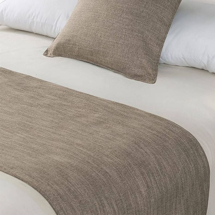 Jason Linen Look Sand Bed Runner Double/Queen - Bunnings Australia