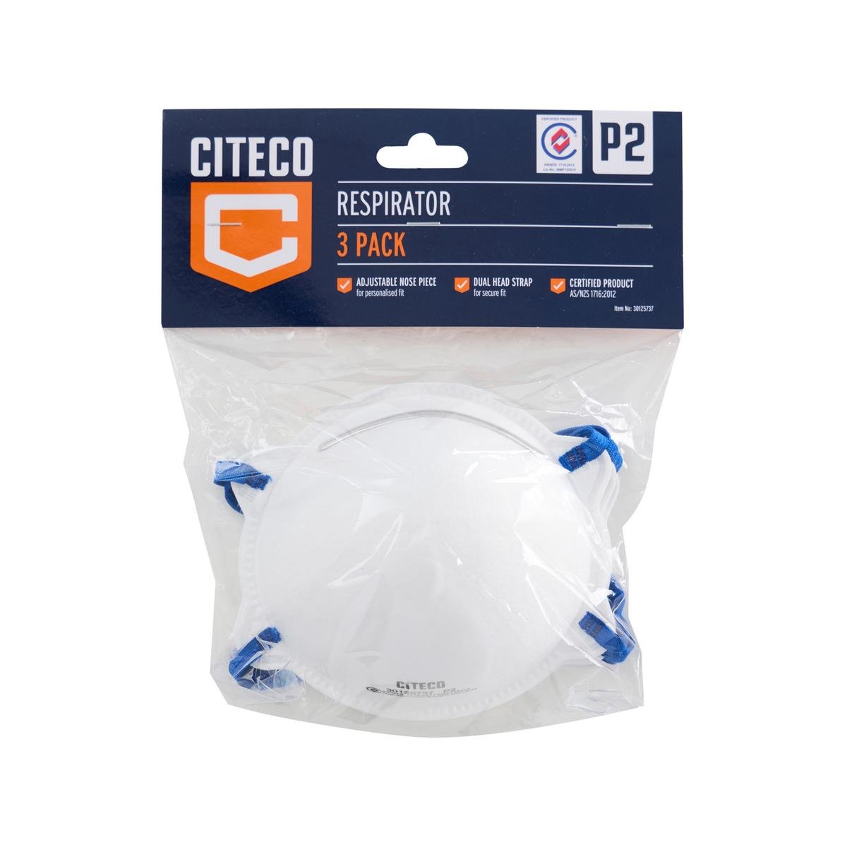 Citeco P2 Disposable Respirator 3PK - Bunnings Australia