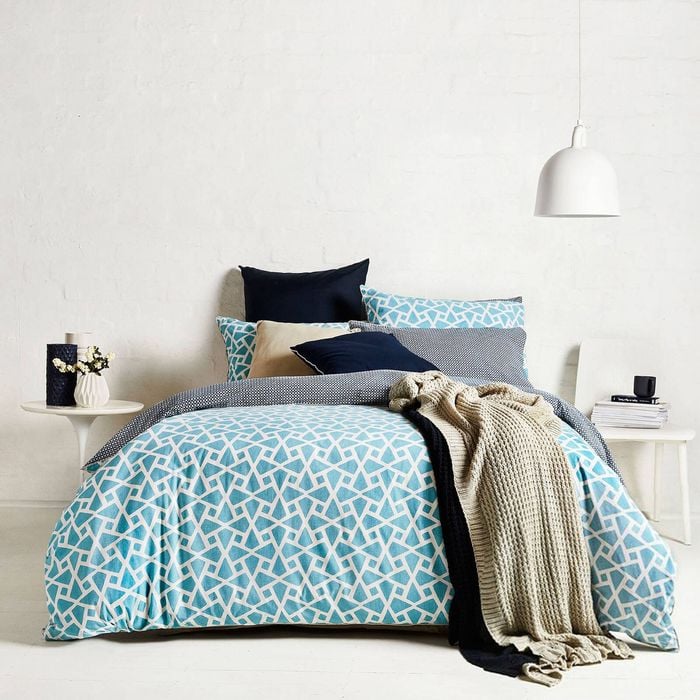 Ardor Coast Reversible Quilt Cover Set Queen - Bunnings Australia