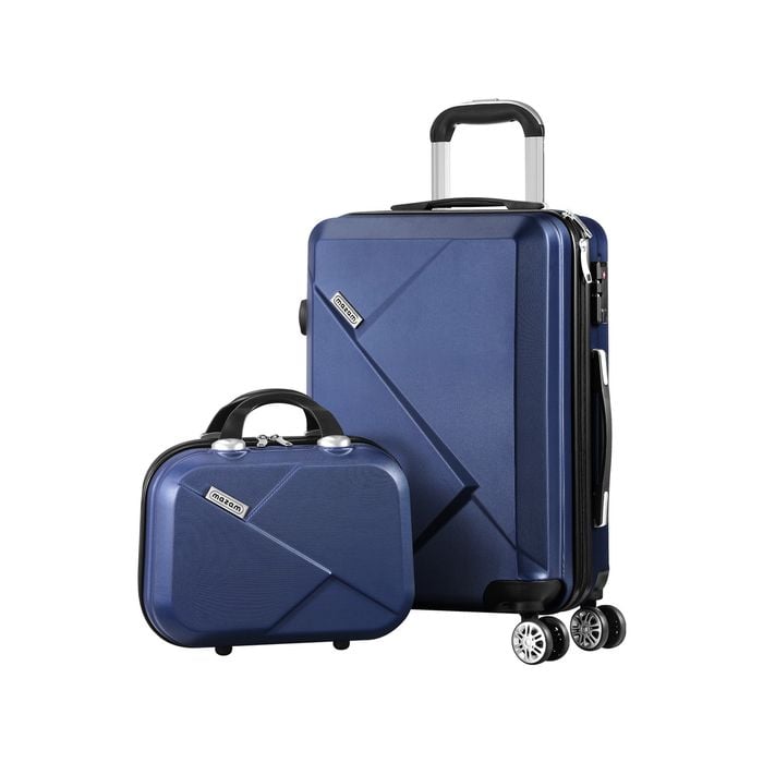 Mazam 2PCS Luggage Suitcase Set TSA Lock Navy - Bunnings Australia