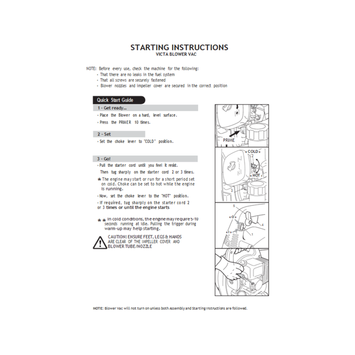 Victa 2-Stroke 25.4cc Petrol Blower Vacuum - Bunnings Australia