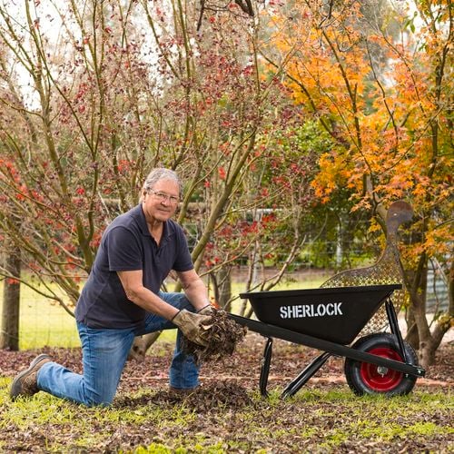 Sherlock 80L Poly Home Use Wheelbarrow - Bunnings New Zealand